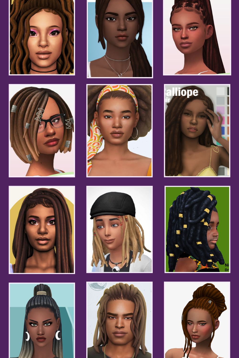 15+ Wonderful Sims 4 Dreads CC - The Mods Pixie