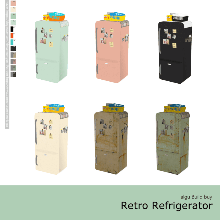 15+ Sims 4 Retro Kitchen CC Downloads (SMEG + Heirlooms)