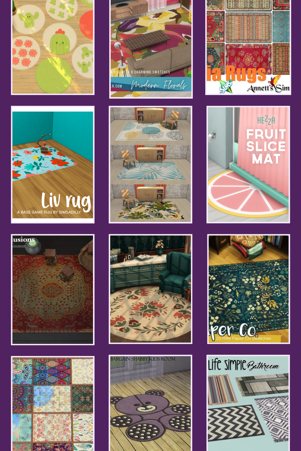 31 Sims 4 Rug CC Picks - The Mods Pixie